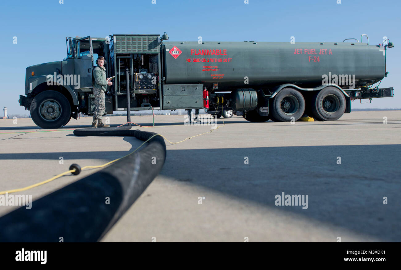 Senior Airman Austin Mapps, 375th Logistics Readiness Squadron fuels ...