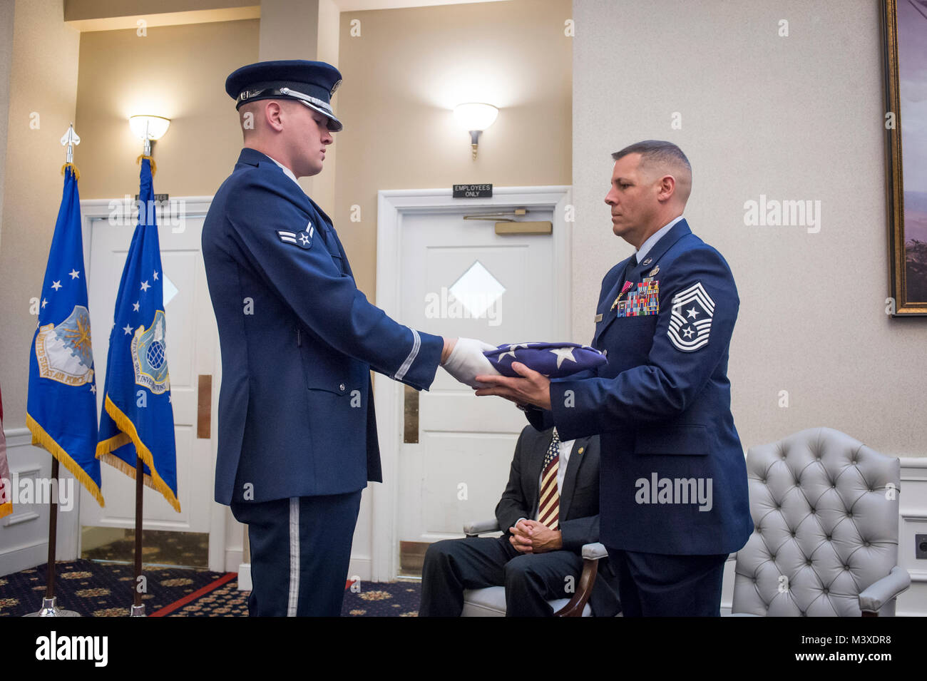 U.S. Air Force Command Chief Master Sgt. Christopher VanBurger, command ...