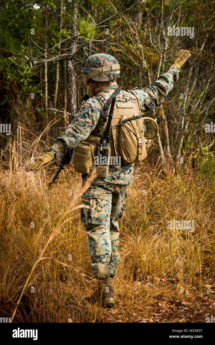 U.S. Marine Corps. Cpl. Dylan T. Mccaughan, squad leader, with Weapons ...