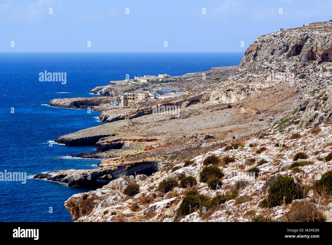 View of maltese coast from the Mnajdra temple complex Stock Photo - Alamy