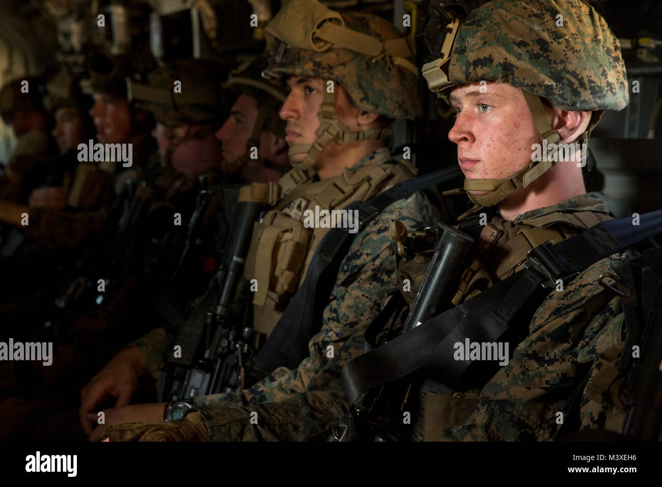 Marines and Sailors assigned to Special Purpose Marine Air-Ground Task ...