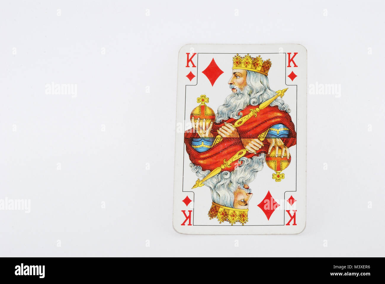 playing card king of card games complete view on white background right ...