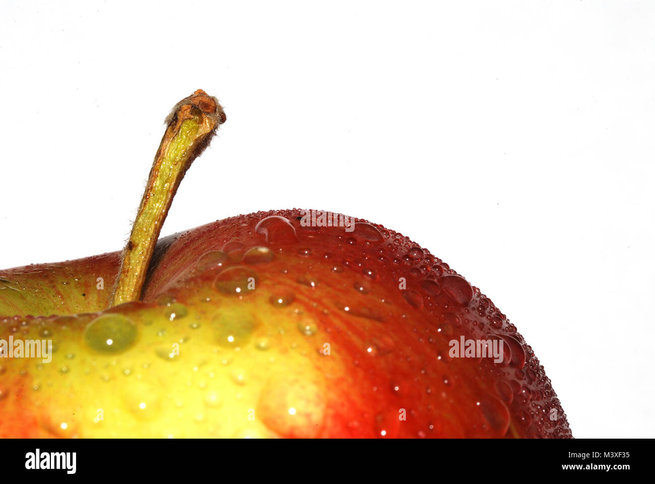 Fresh yellow apple water drops hi-res stock photography and images - Alamy