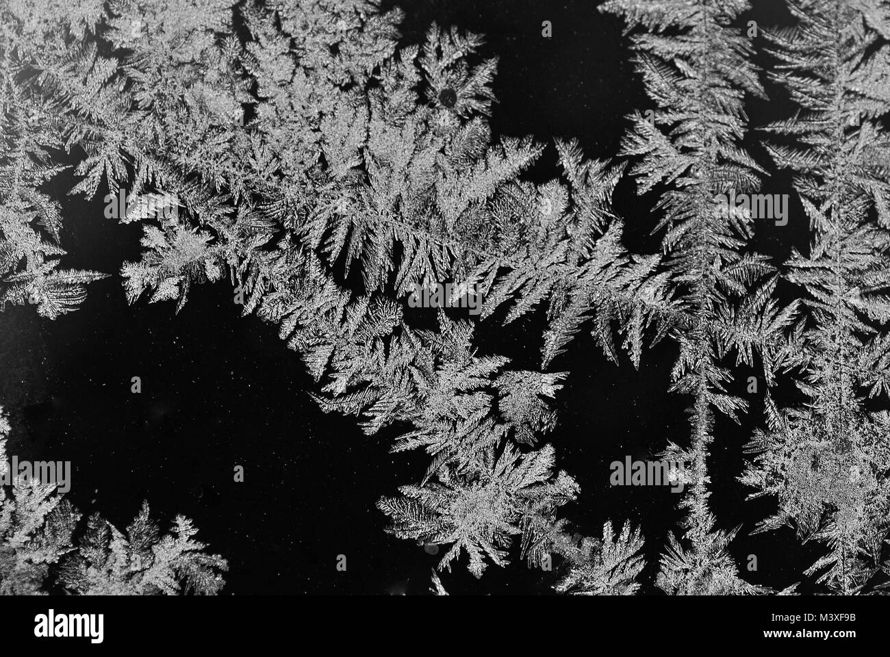 frozen water-ice crystals on a black background ice Stock Photo - Alamy