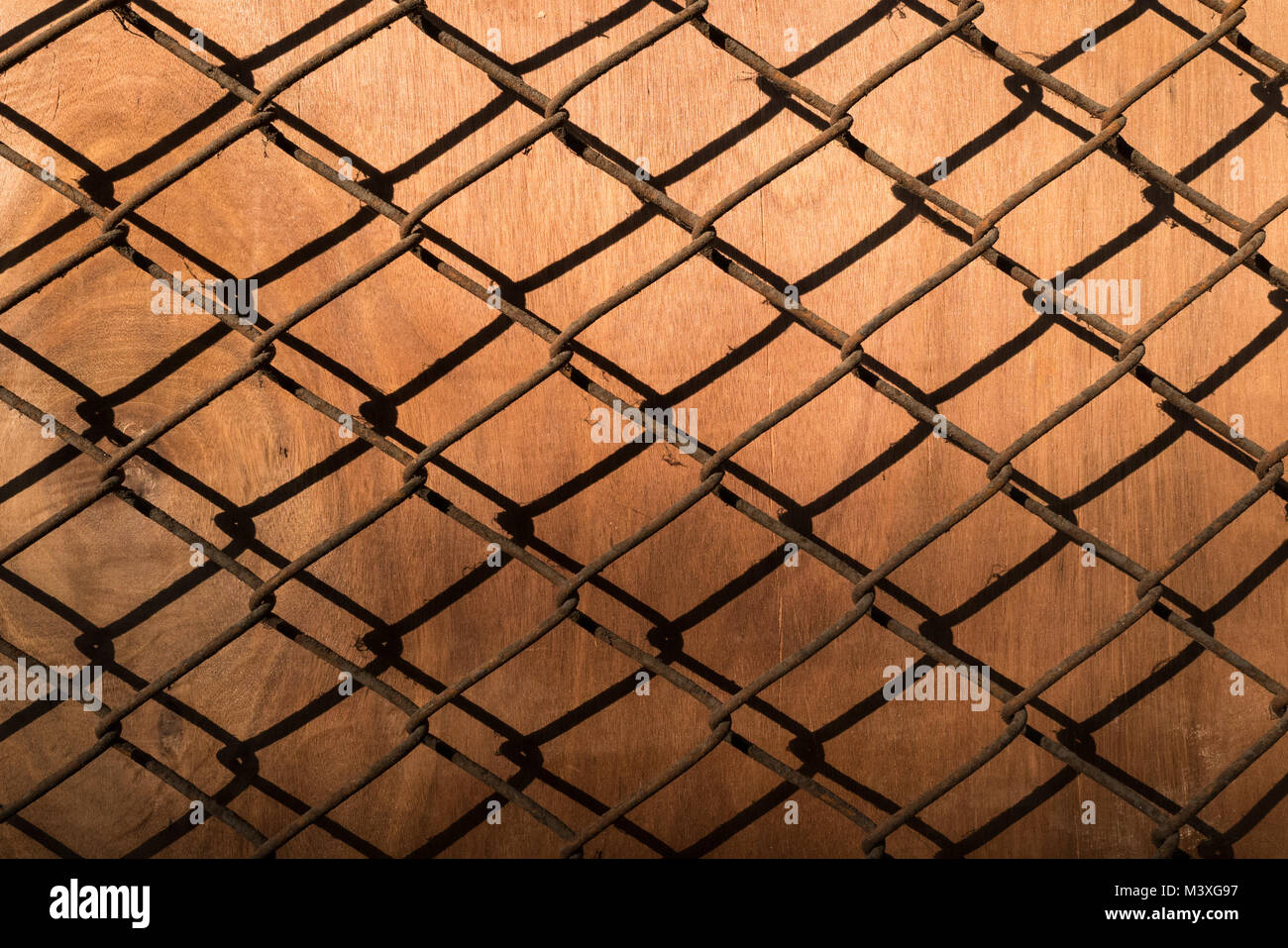 Rusty Steel Mesh Fence Stock Photo - Alamy