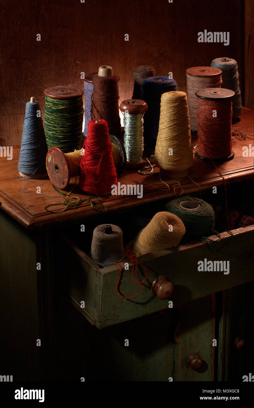 Thread of cotton hi-res stock photography and images - Alamy