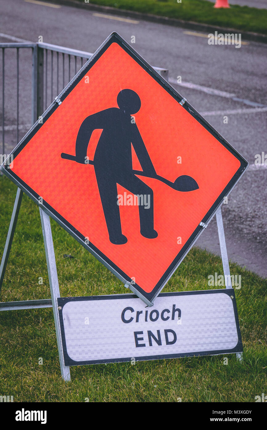 Road Work Sign High Resolution Stock Photography and Images - Alamy