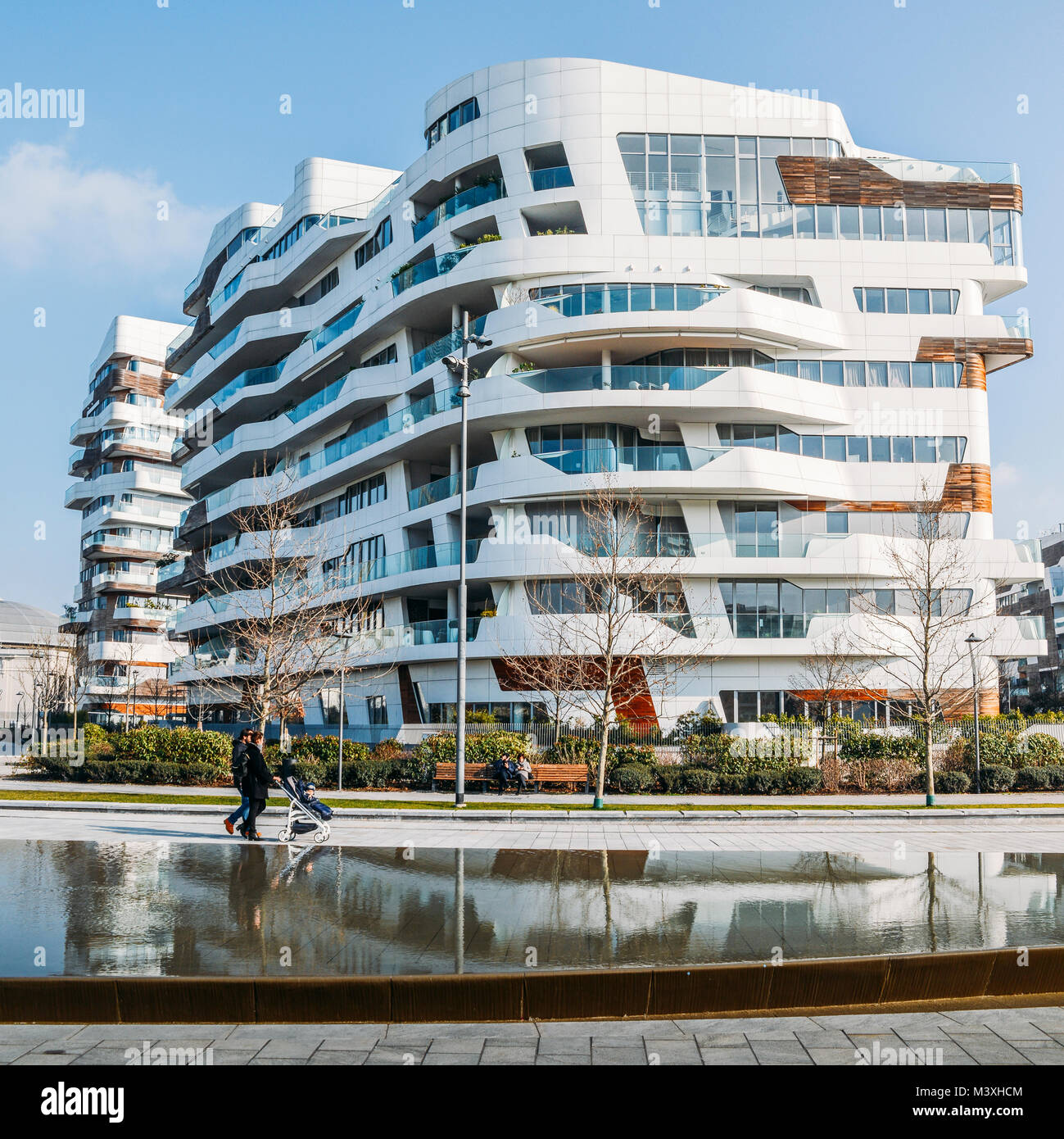 Milan, Italy - Feb 10, 2018:: CityLife new district in Milan with ...