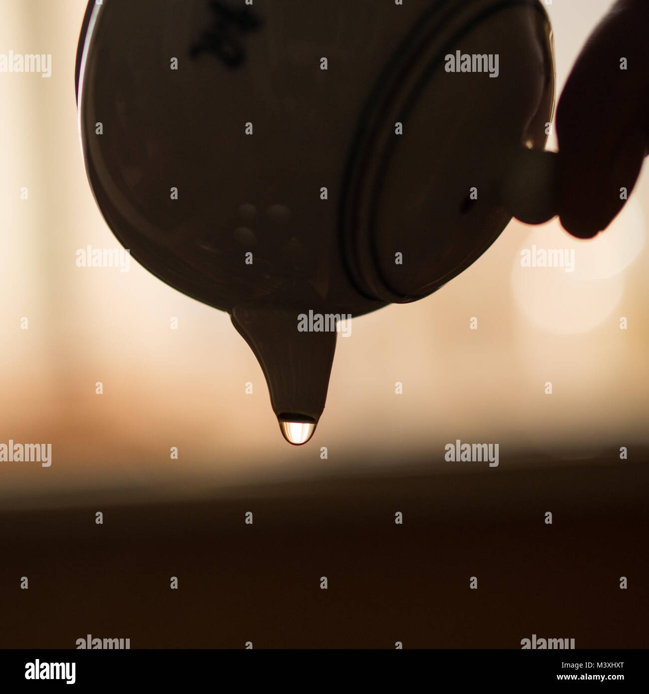 Exquisite Green Tea, Drop from Teapot at Traditional Chinese Tea ...