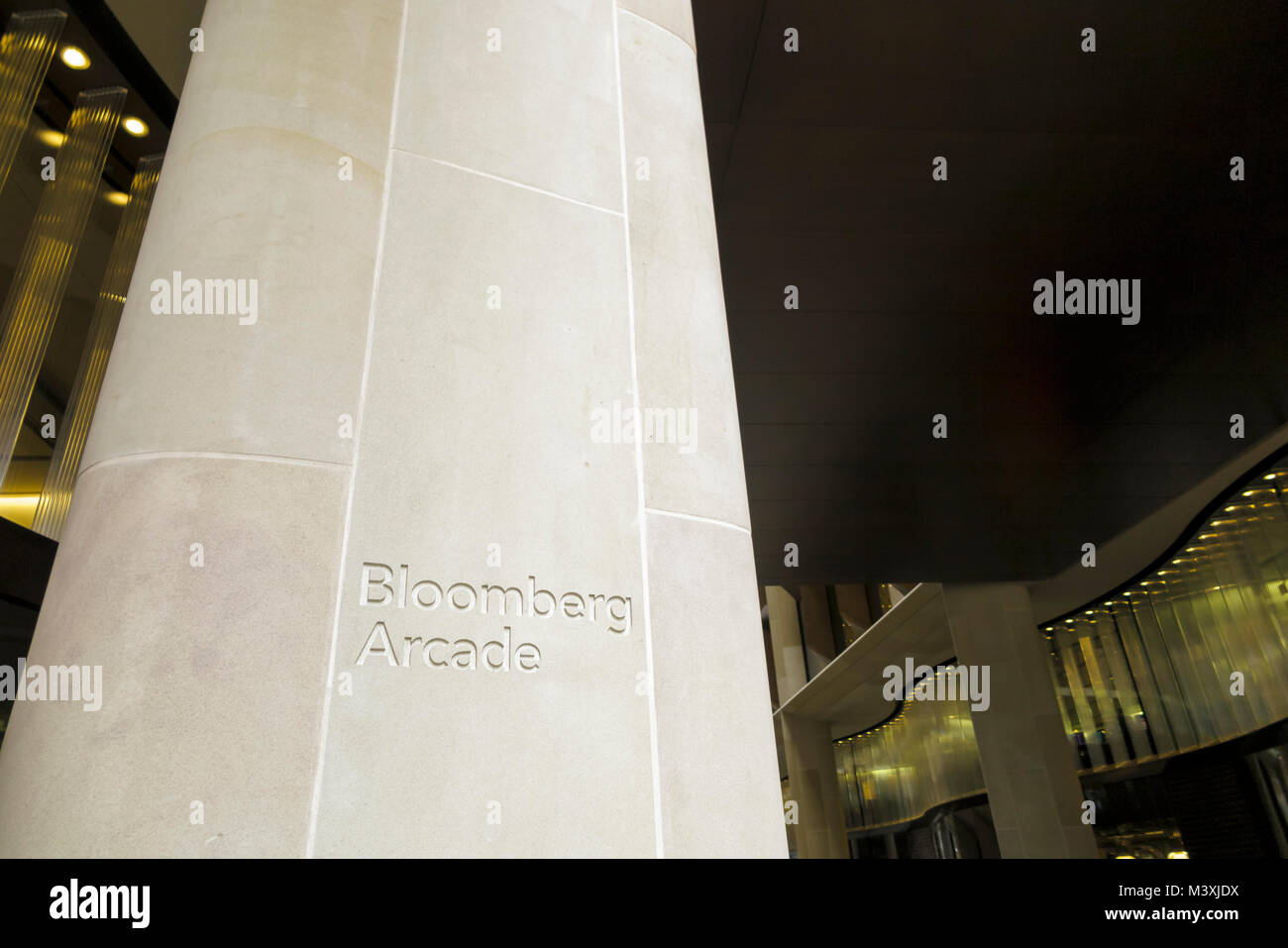 Bloomberg Arcade through the Bloomberg London Building, Bloomberg's new ...
