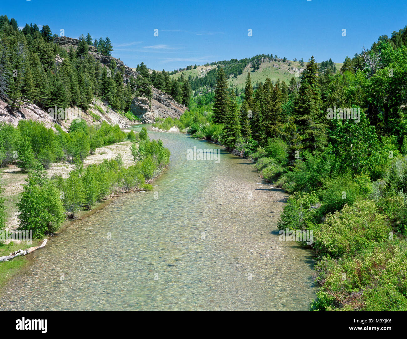 dearborn river below high bridge south of augusta, montana Stock Photo ...