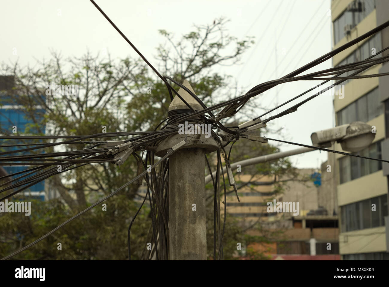Electrical system Miraflores, Lima Peru Stock Photo - Alamy