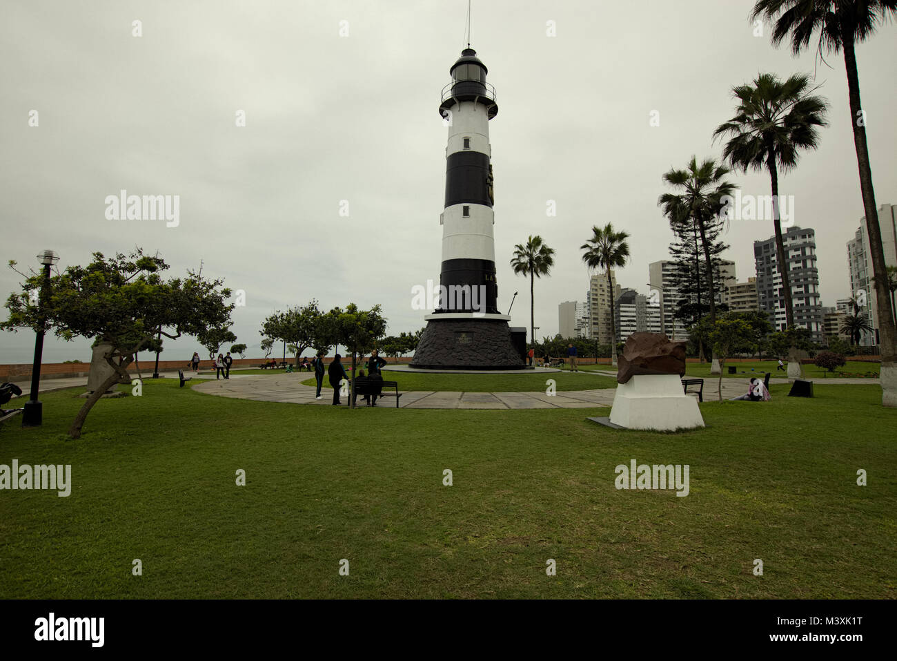 La Marina Lighthouse Miraflores Lima Peru Stock Photo - Alamy
