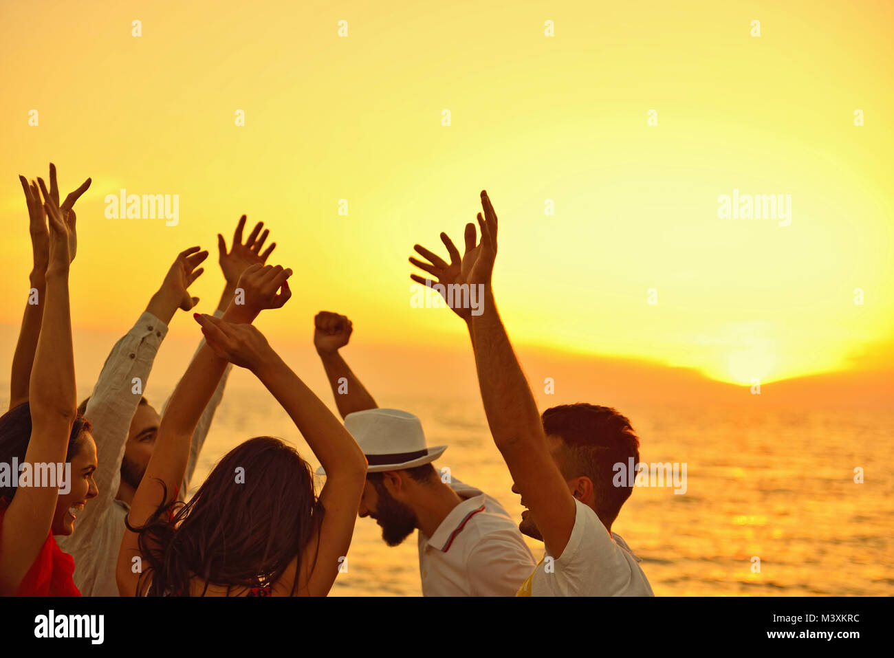 People Celebration Beach Party Summer Holiday Vacation Concept Stock ...