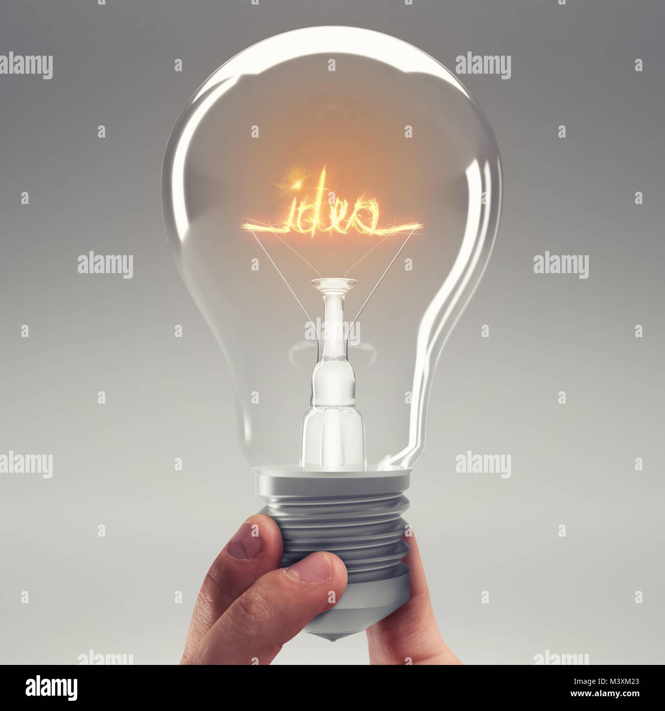 Have an idea. 3D Rendering Stock Photo - Alamy