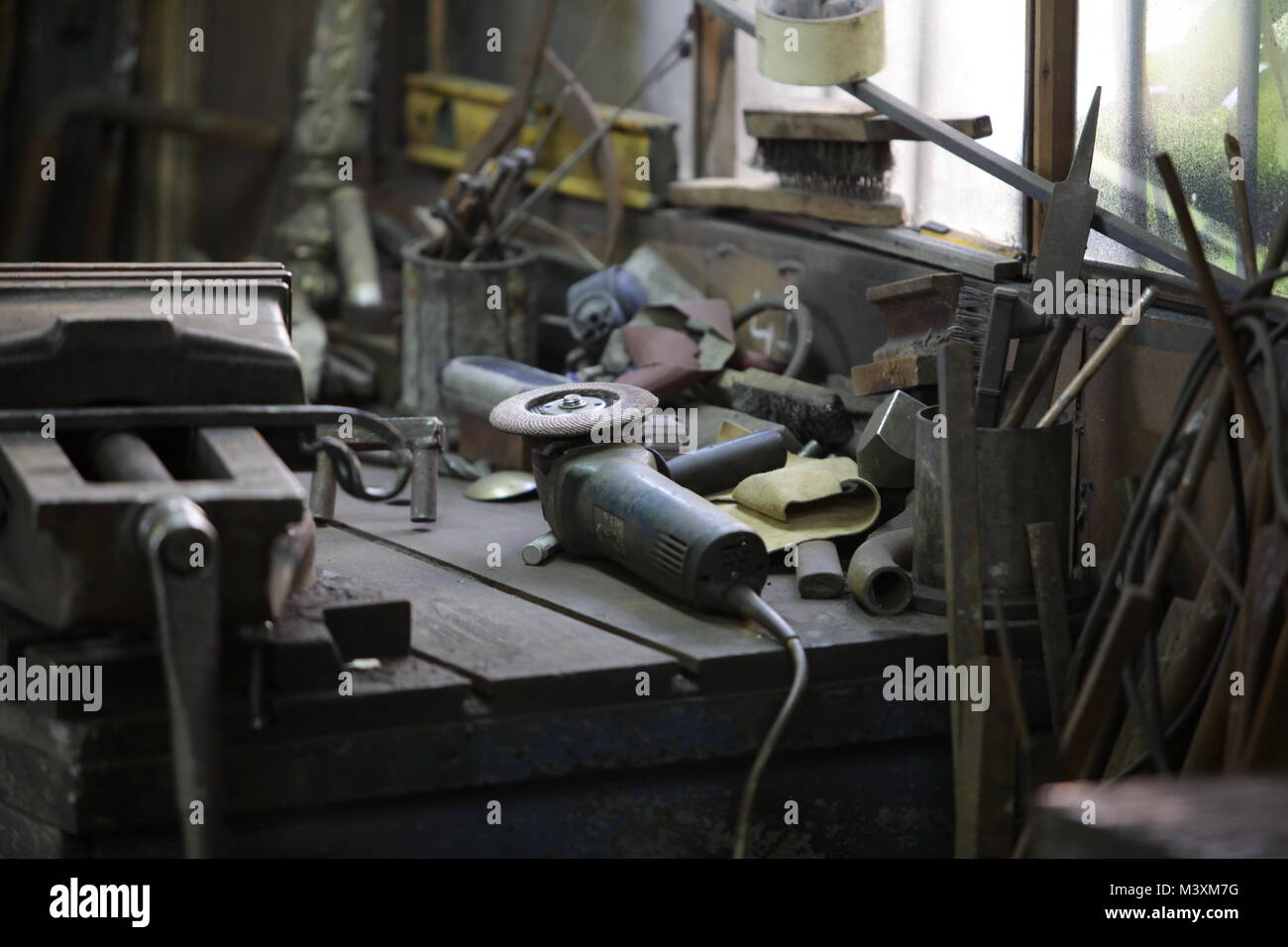 hand Tools in the workshop Stock Photo - Alamy