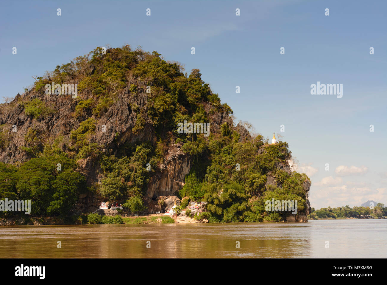 Hpa-An: hill of bat cave, Thanlwin (Salween) River, , Kayin (Karen ...
