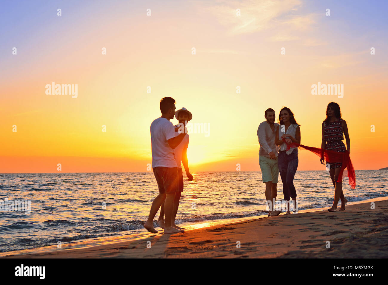 People Celebration Beach Party Summer Holiday Vacation Concept Stock ...