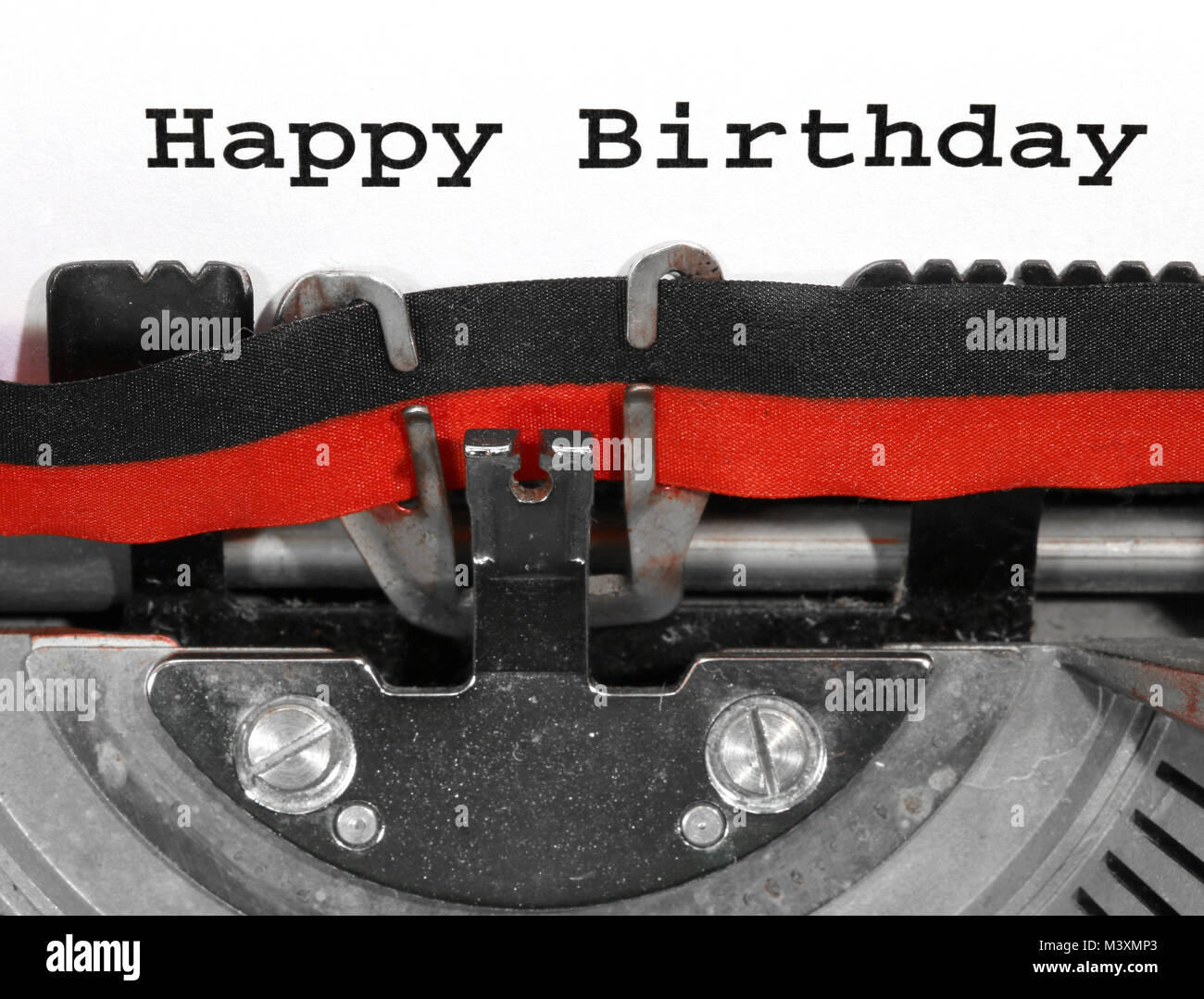 Happy birthday words typing on hi-res stock photography and images - Alamy