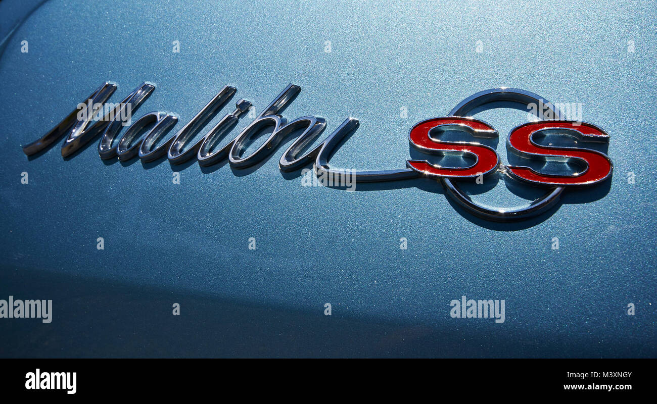1969 chevy malibu ss badge Stock Photo - Alamy