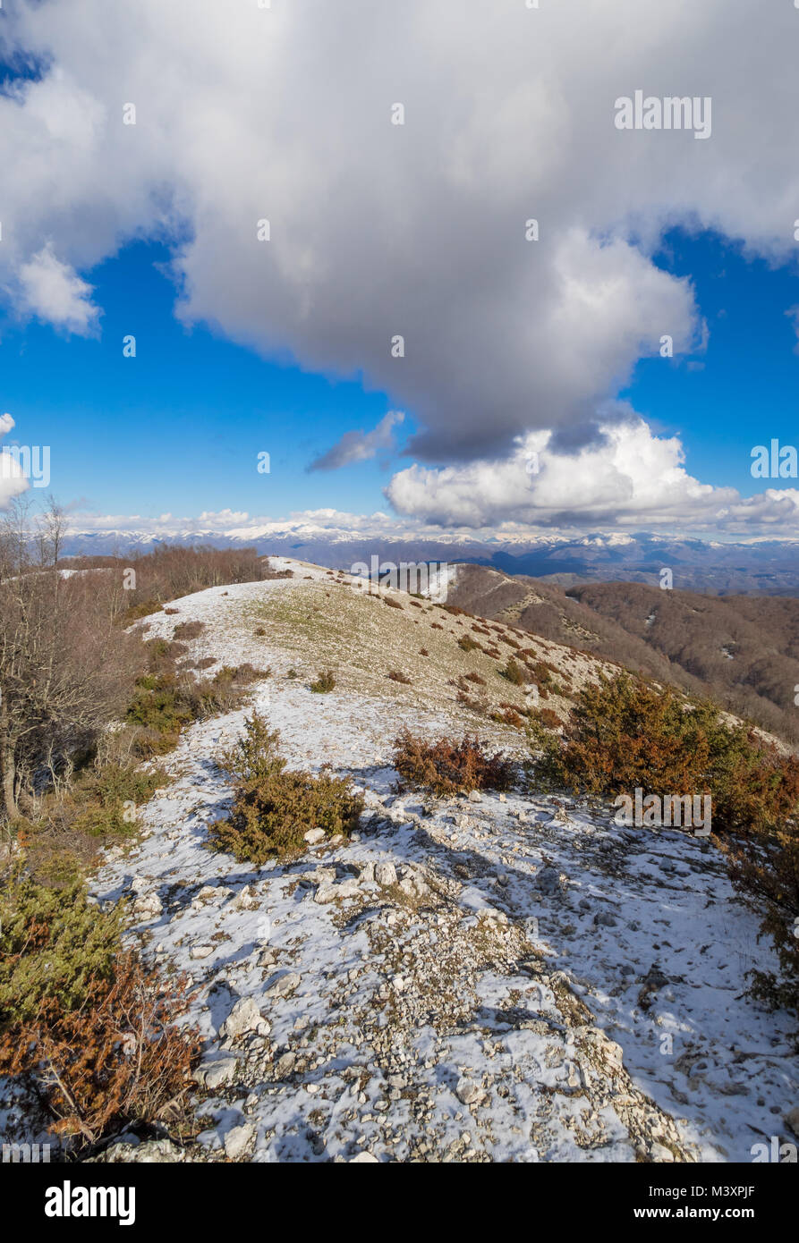 Monti Sabini (Rieti, Italy) - The snow-capped mountains in the province ...
