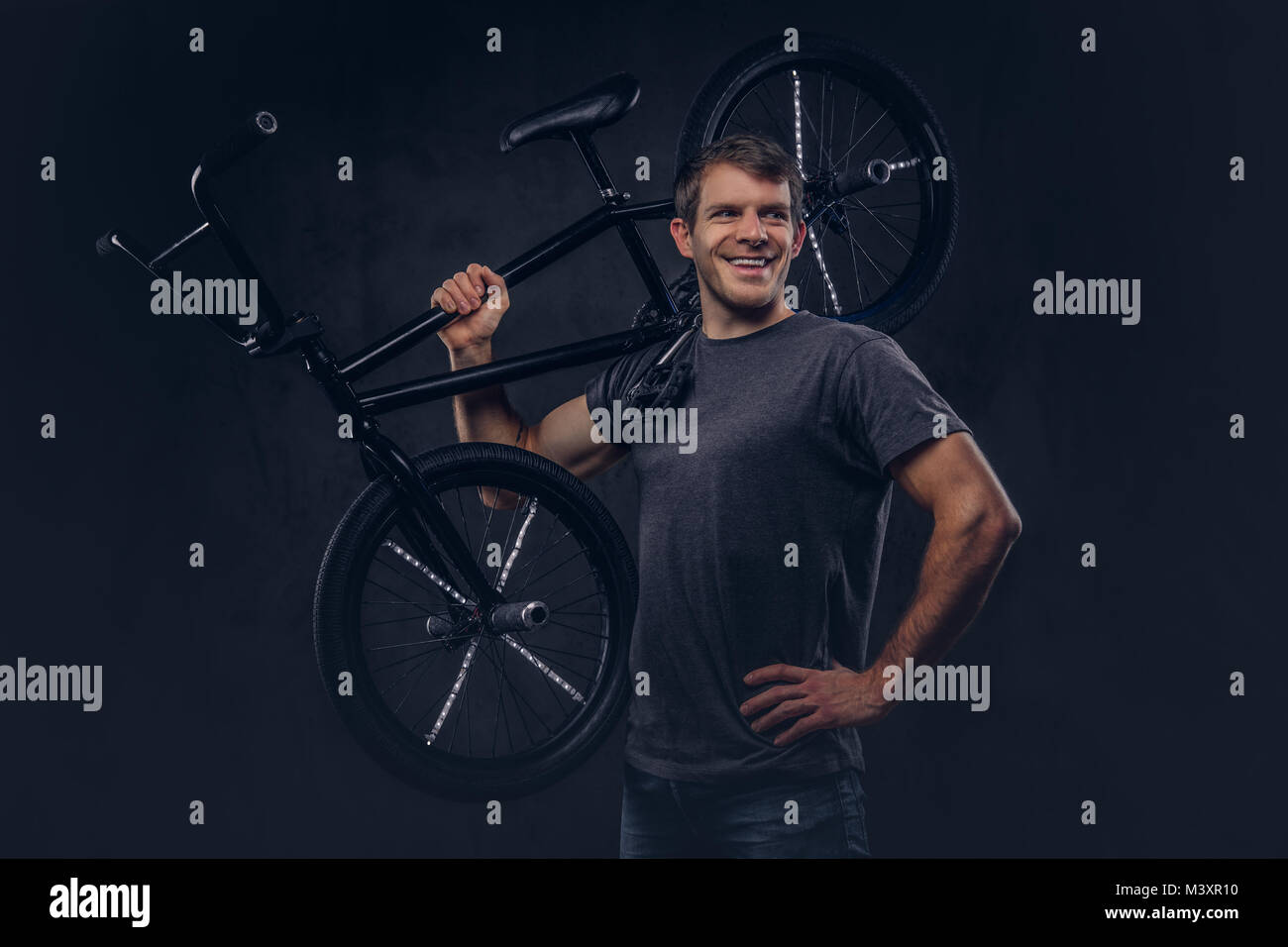 Handsome man bmx in hi-res stock photography and images - Alamy