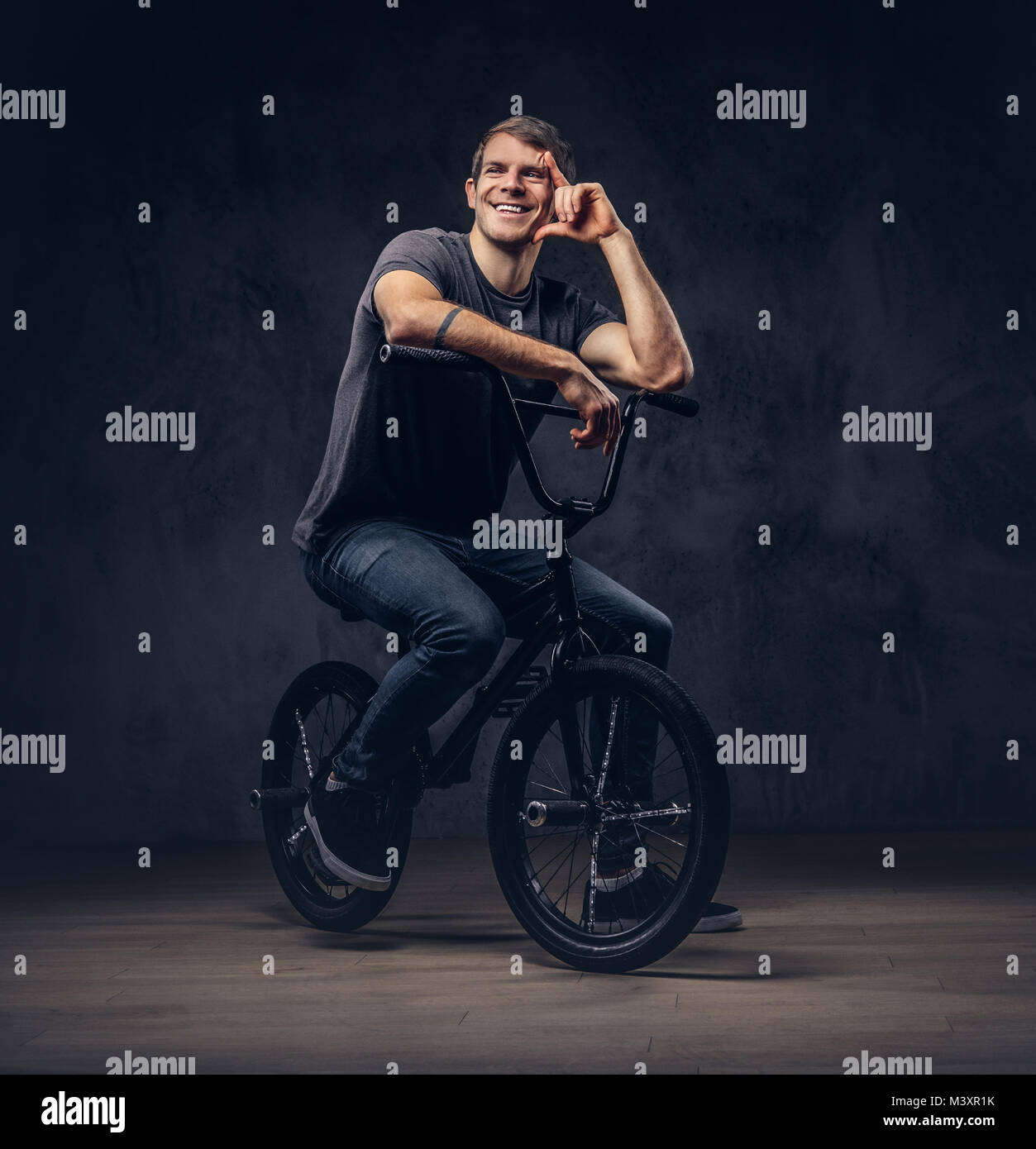 Handsome man bmx in hi-res stock photography and images - Alamy