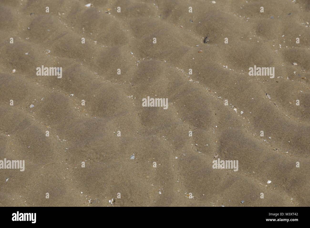 Patterns in the sand, made by the sea Stock Photo - Alamy