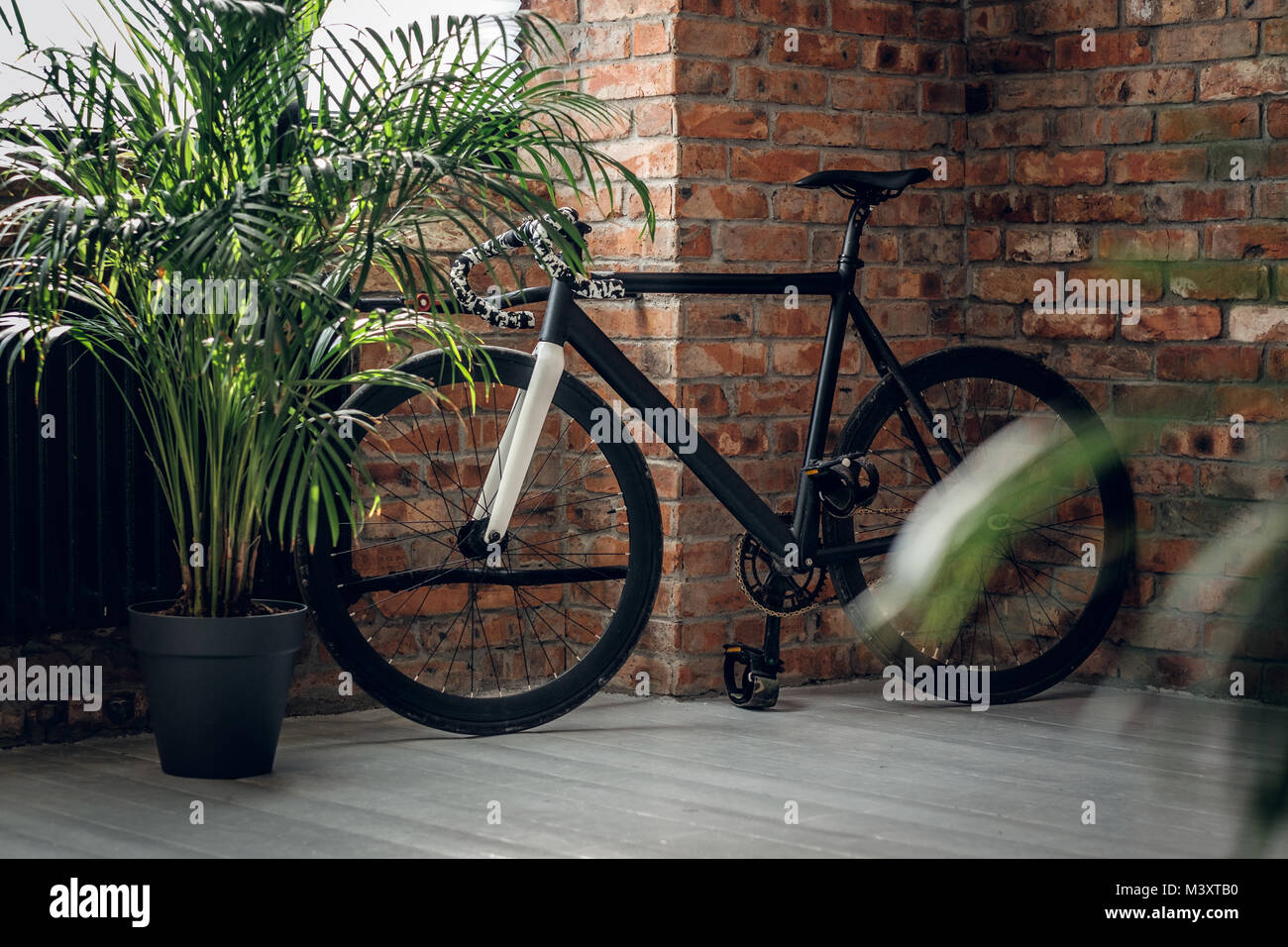 One fixed gear bike Stock Photo - Alamy