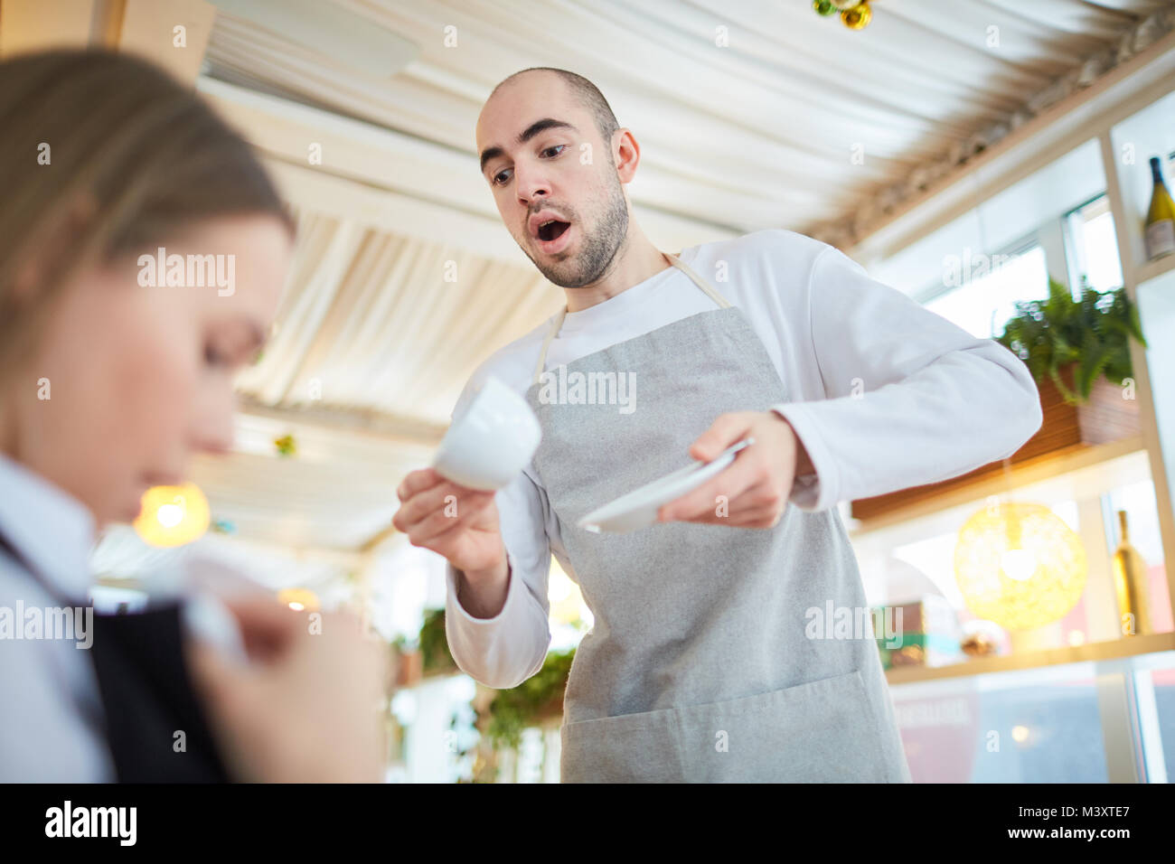Waiter accident hi-res stock photography and images - Alamy