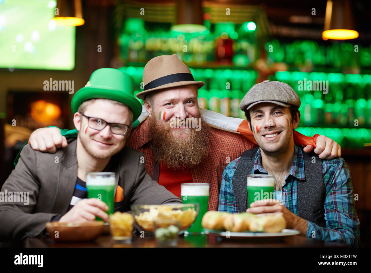 Men in pub Stock Photo - Alamy