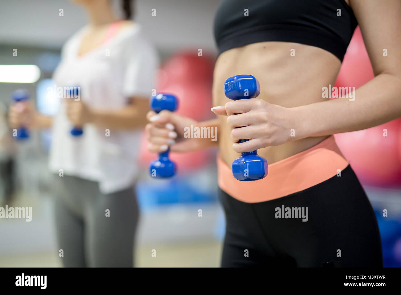 Training with dumbbells Stock Photo - Alamy