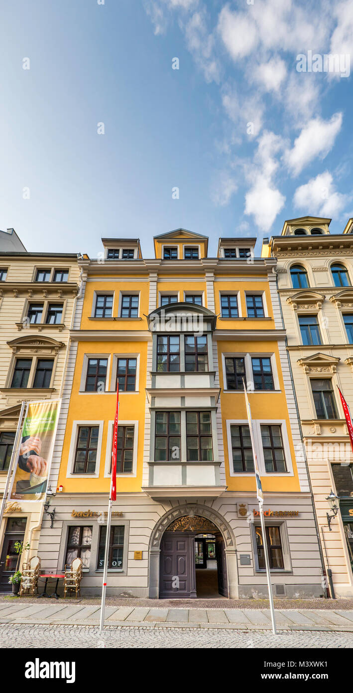 Bach Museum at Thomaskirchhof in Leipzig, Saxony, Germany Stock Photo ...