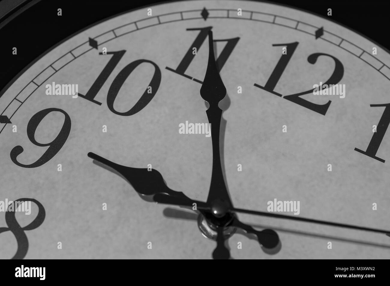 Closeup on the pointers of a clock hi-res stock photography and images ...