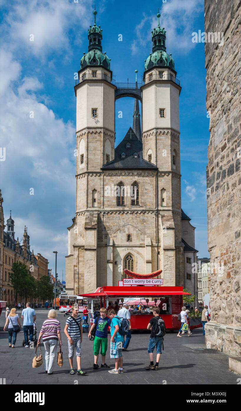Marktkirche market church in halle germany hi-res stock photography and ...