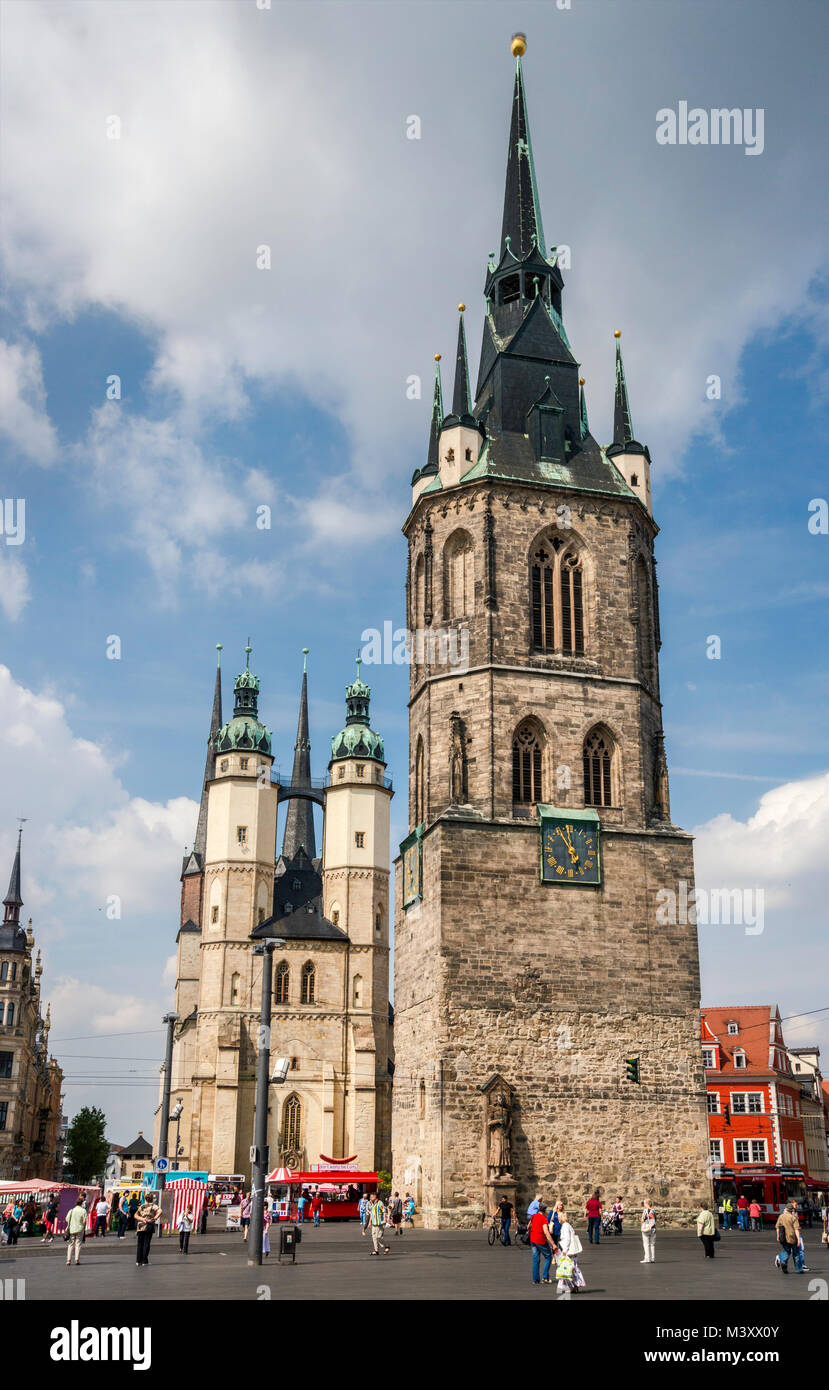 Roter turm of halle hi-res stock photography and images - Alamy