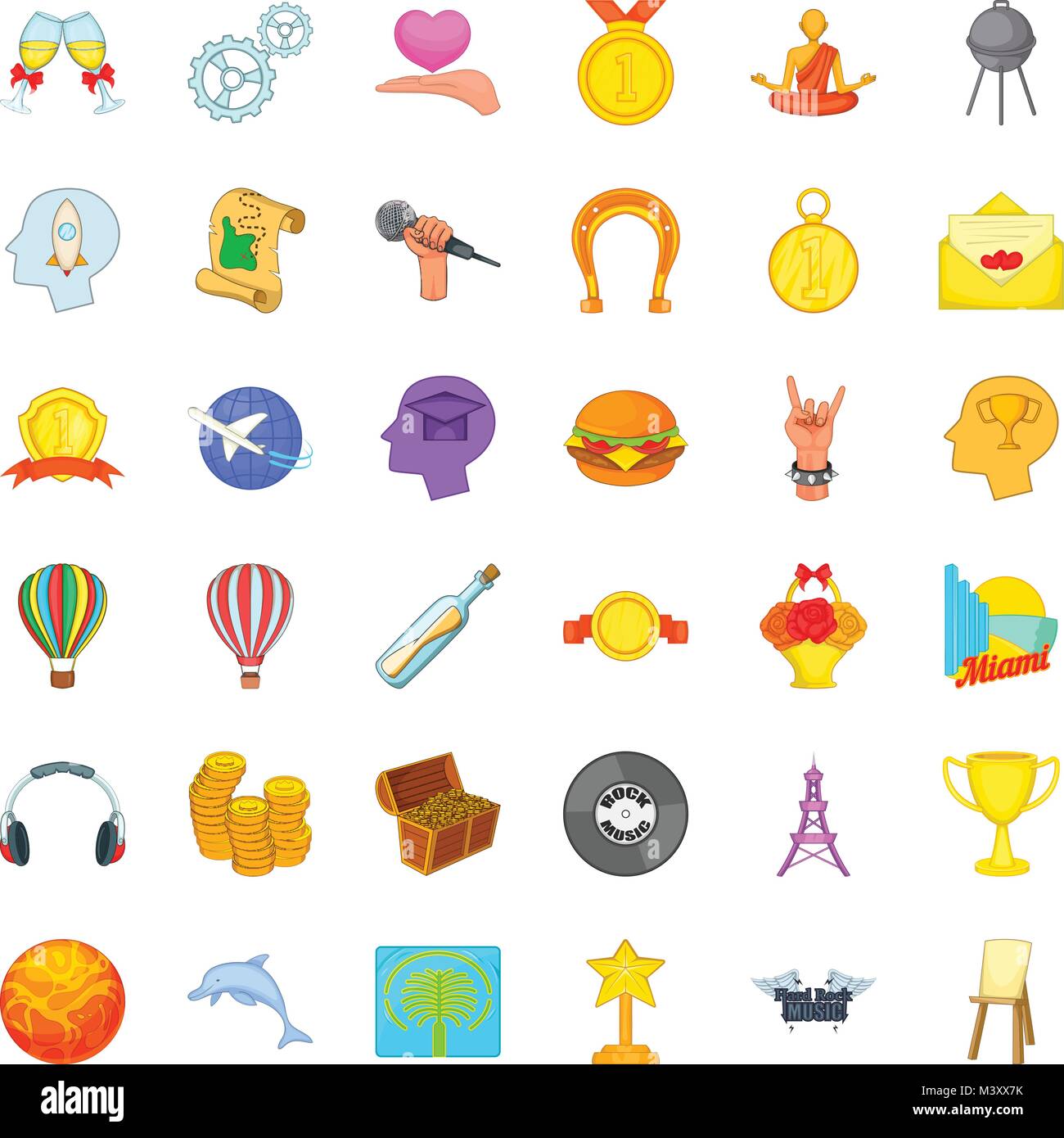 Desire icons set, cartoon style Stock Vector Image & Art - Alamy