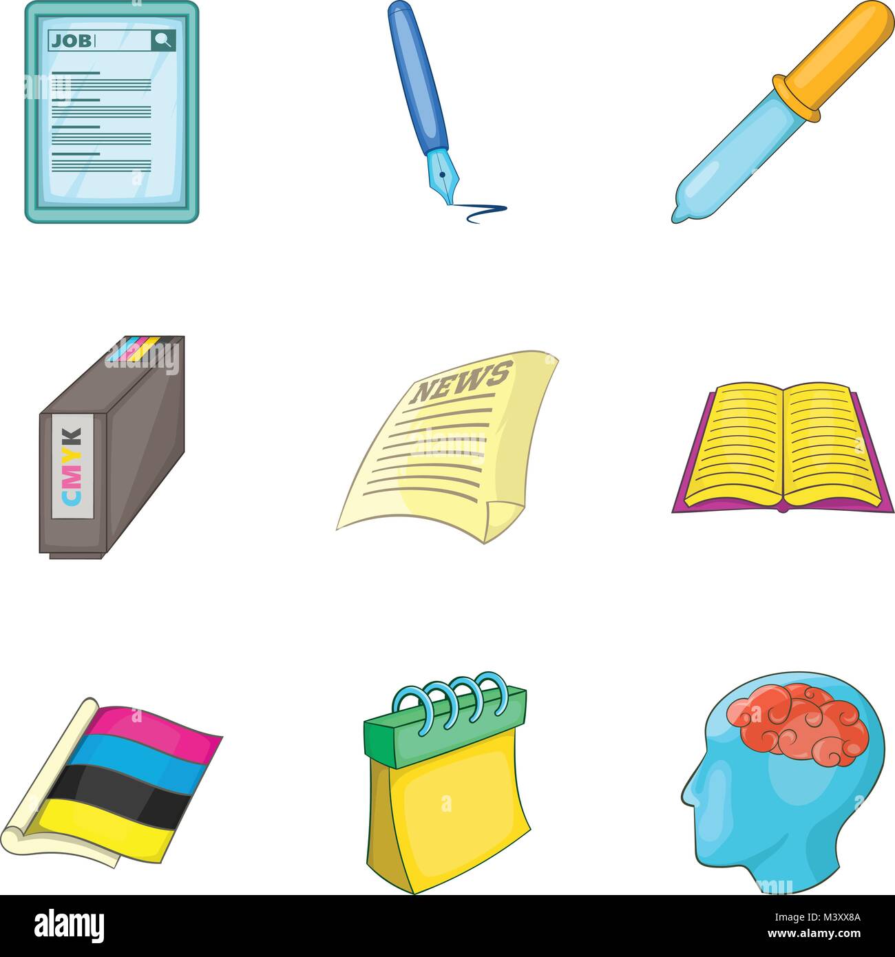 Organization icons set, cartoon style Stock Vector Image & Art - Alamy