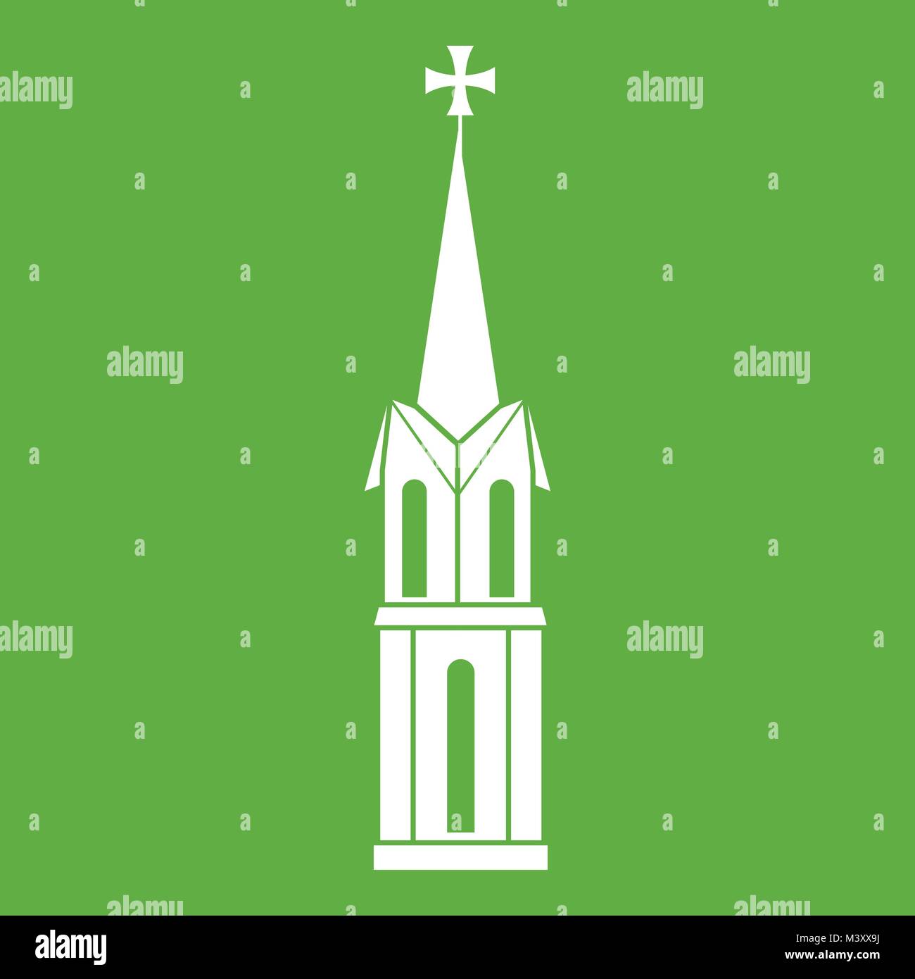 Green roof cathedral Stock Vector Images - Alamy