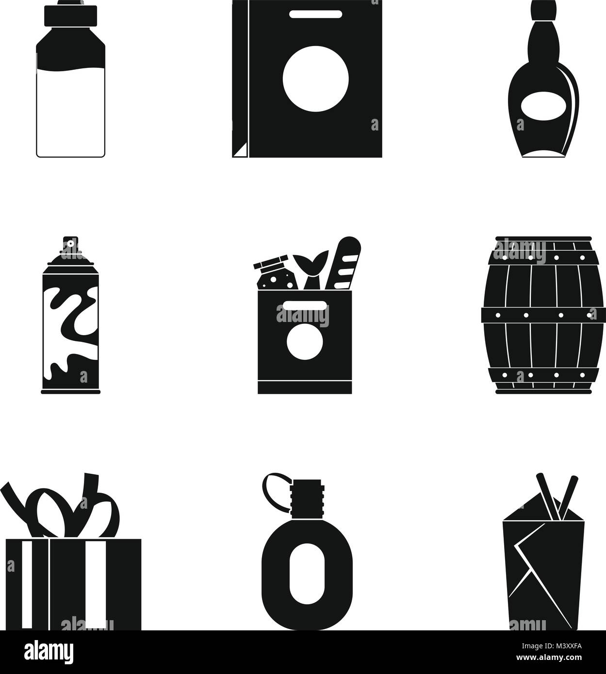 Container icons set, simple style Stock Vector Image & Art - Alamy