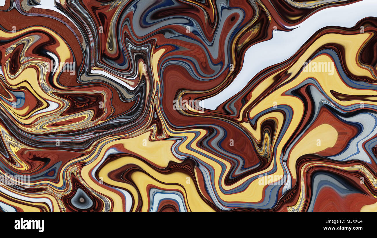 Juicy color mix painting with marbling. Marble texture. Paint splash ...