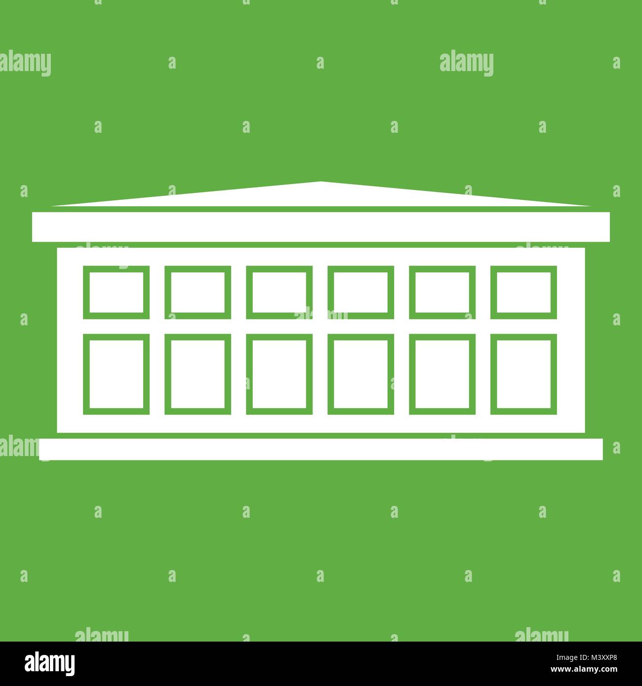 Building icon green Stock Vector Image & Art - Alamy
