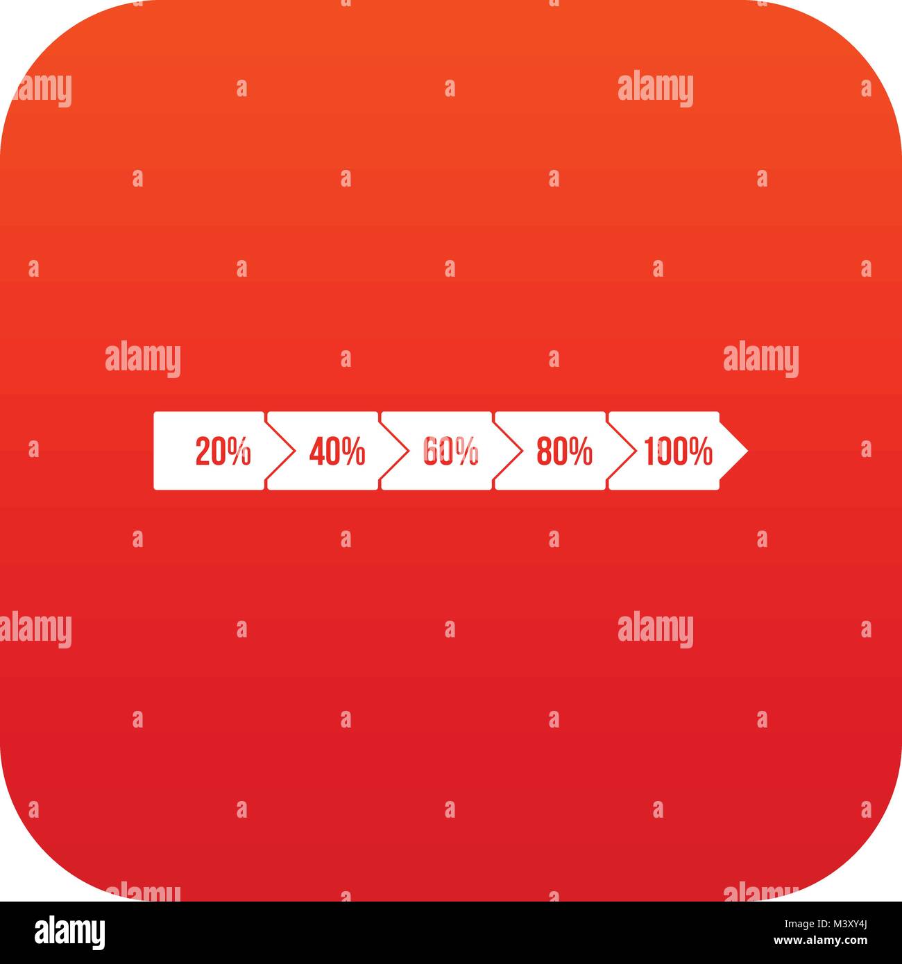 Percentage arrow infographic icon digital red Stock Vector Image & Art ...