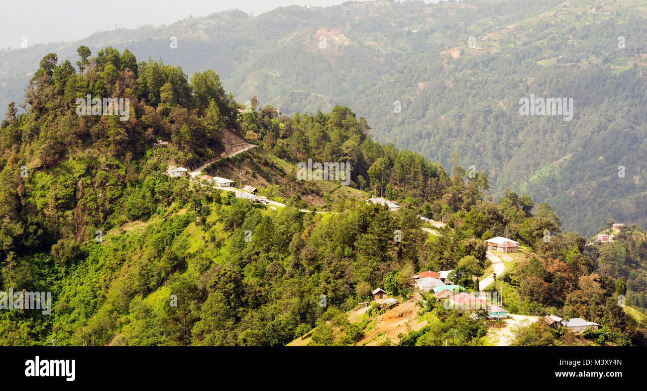 Landscape of rural village in the highlands of Guatemala Stock Photo ...