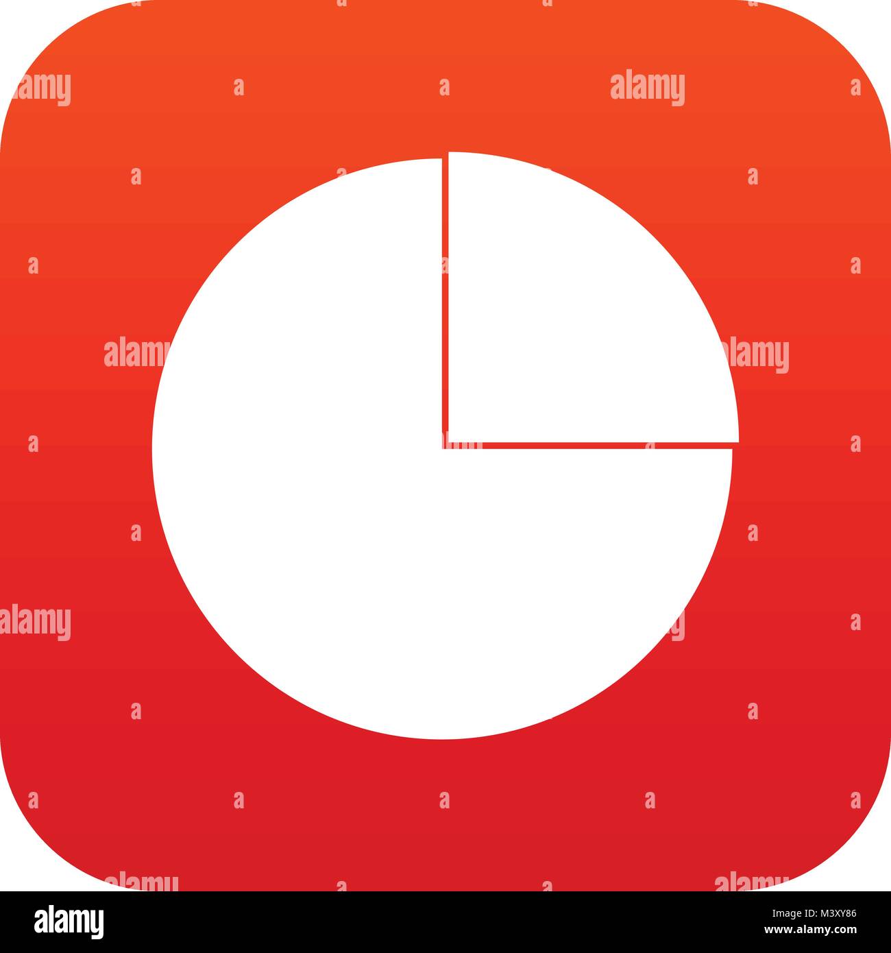 Graphs chart statistic icon digital red Stock Vector Image & Art - Alamy