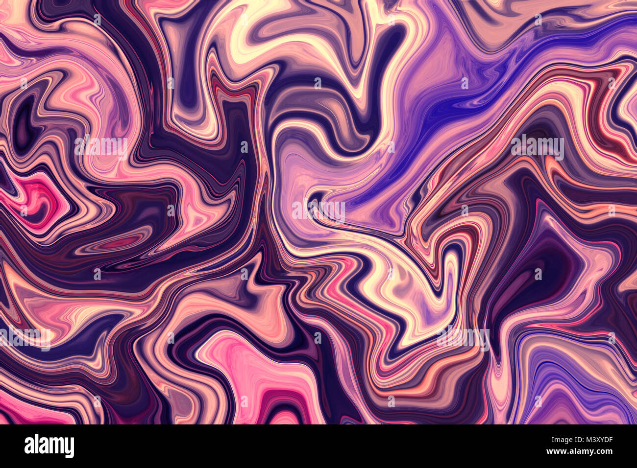 Juicy color mix painting with marbling. Marble texture. Paint splash ...