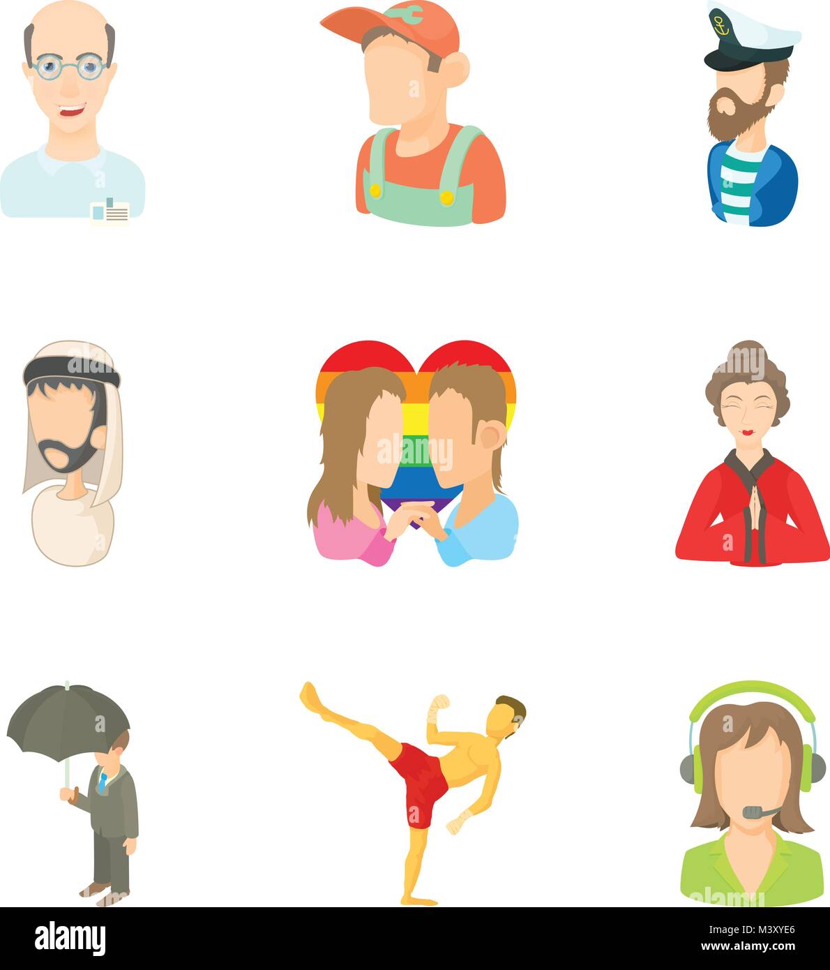 Some people icons set, cartoon style Stock Vector Image & Art - Alamy