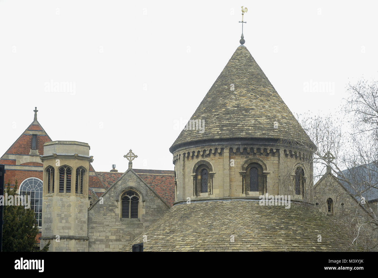 Norman style Church of the Holy Sepulchre called also The Round Church ...