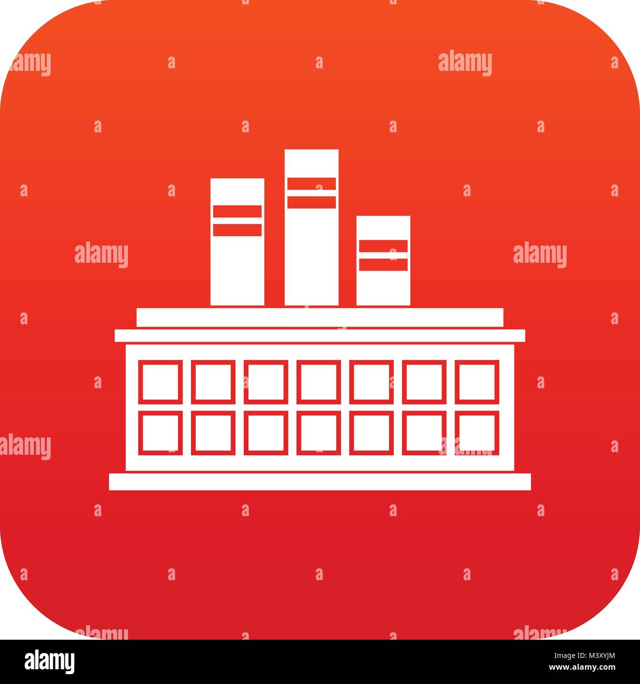 Oil refinery plant icon digital red Stock Vector Image & Art - Alamy