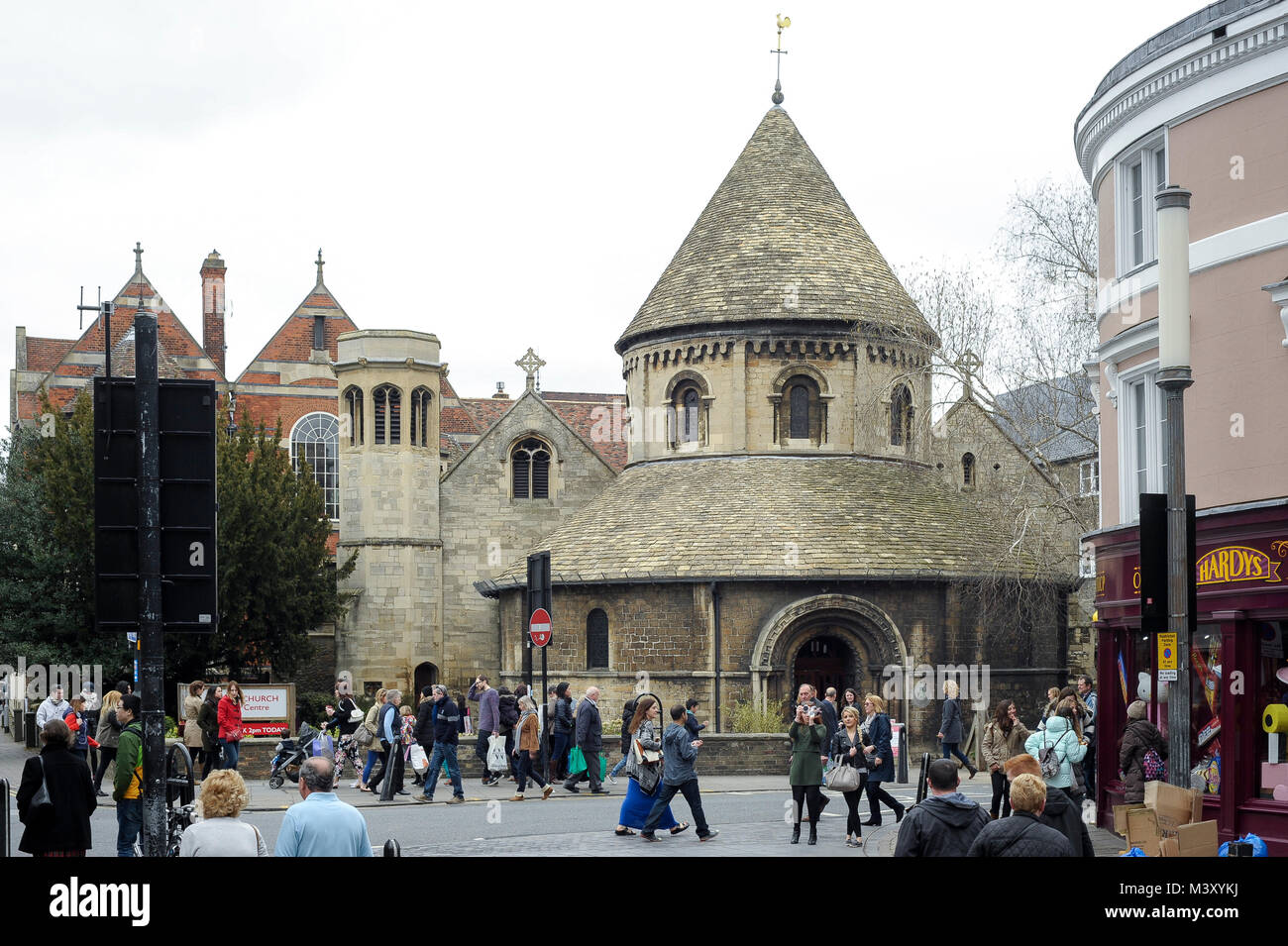 Norman style Church of the Holy Sepulchre called also The Round Church ...